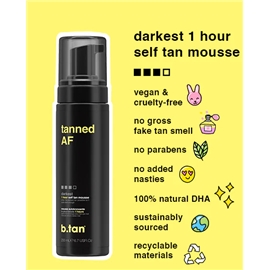 Tanned AF Self Tan Mousse - b.tan - Brun uden sol | Shopping4net