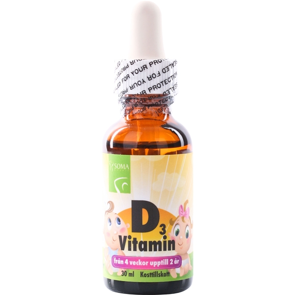 D3 vitamin barn 4 v-2 år - A, D, E & K - SOMA Products | Shopping4net