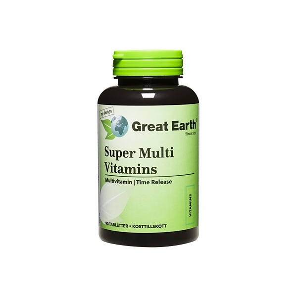 Super Multi Vitamins regular strength - Multivitaminer - Great Earth ...