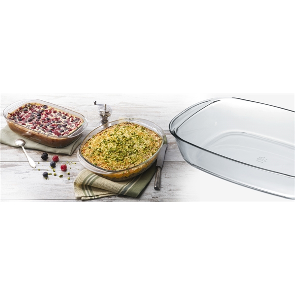 Ildfast Fad Rektangulært - Ildfaste Forme & Bageforme - Duralex ...