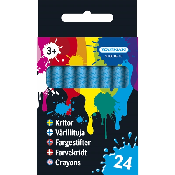 Farvekridt, forskellige farver - Tegn & Mal - Egmont Kärnan | Shopping4net