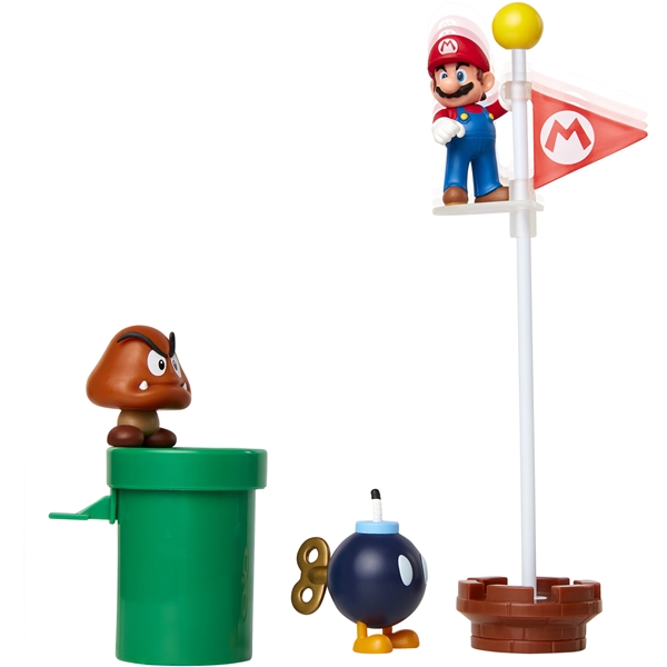 Super Mario Diorama Set Acorn Plains - Actionfigurer - Super Mario ...