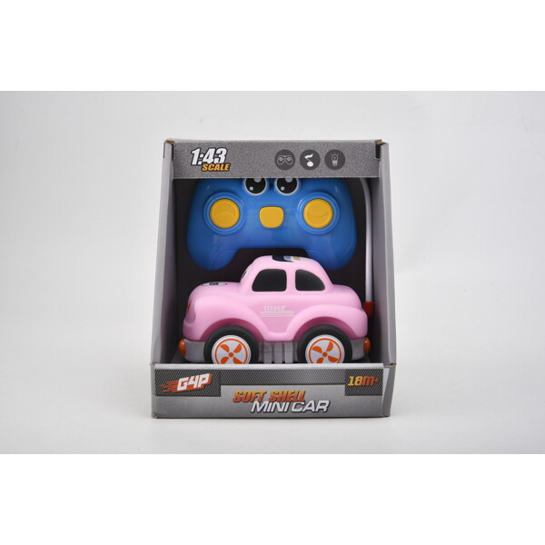 G4P 1:43 Soft Shell Mini Bil Pink - Fjernstyret - GP4 | Shopping4net
