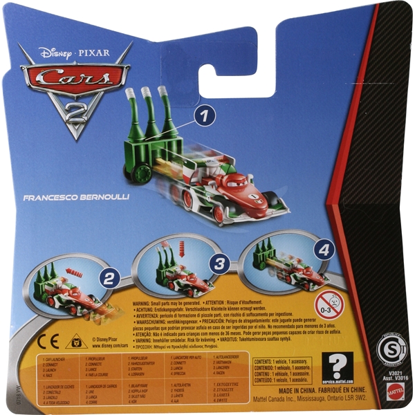 Biler 2 Car w Launcher - Francesco Bernoulli - Biler - Disney ...