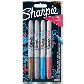 Sharpie Metallic 1,4 mm Pakke med 4 stk. - Tegn & Mal - Sharpie ...